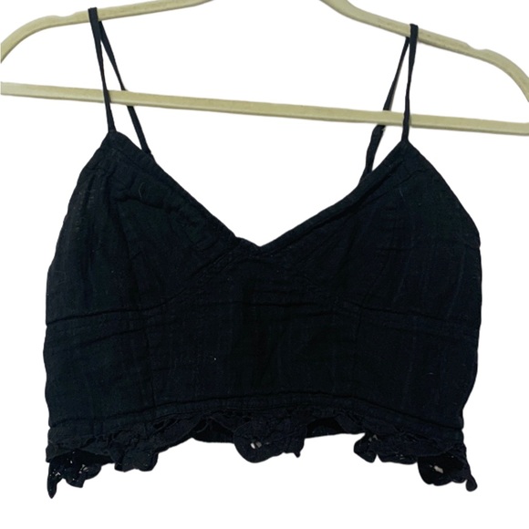 Free People | Intimates & Sleepwear | Free People One Black Boho Crop ...